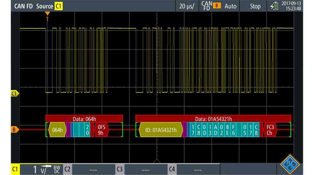 RTH-K9 | Rohde & Schwarz CAN-FD Serial Triggering and Decoding - R&S RTH1002/R&S RTH1004 Scope ...